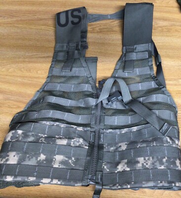 USGI Military FLC Fighting Load Carrier Tactical MOLLE Vest ACU DIGITAL ...