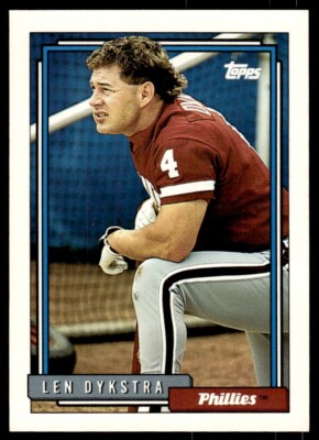 1992 Topps Baseball Card Len Dykstra Philadelphia Phillies #200 | eBay