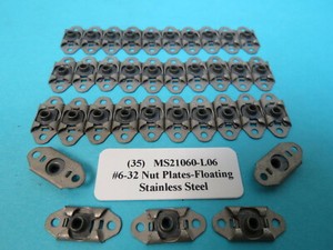#6-32 Stainless Floating 2 Lug Locking Nutplates MS21060L06 Aerospace ...