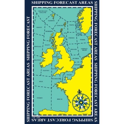 UK Shipping Area Tea Towel Galley Cloth 75cm 24606 Beautiful Nautical ...