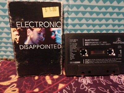 ELECTRONIC - DISAPPOINTED (ORIGINAL 1992 PARLAPHONE AUDIO CASSETTE ...
