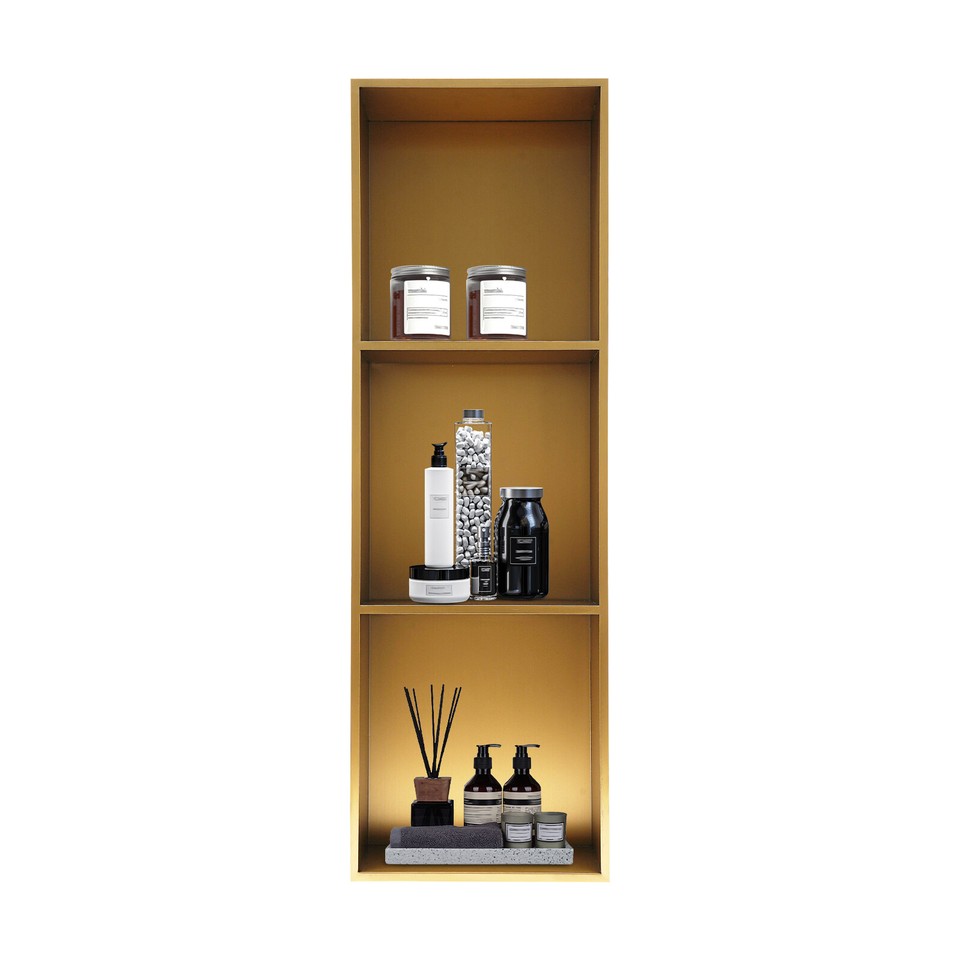 Built-in Shower Shelf 3-layer Durable 28x12.5x90cm Indoor Us | eBay