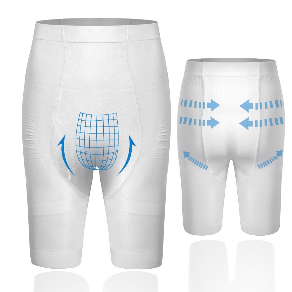 Mens High Waist Hiding Gaff Panty Tummy Control Shaper Belly Briefs ...