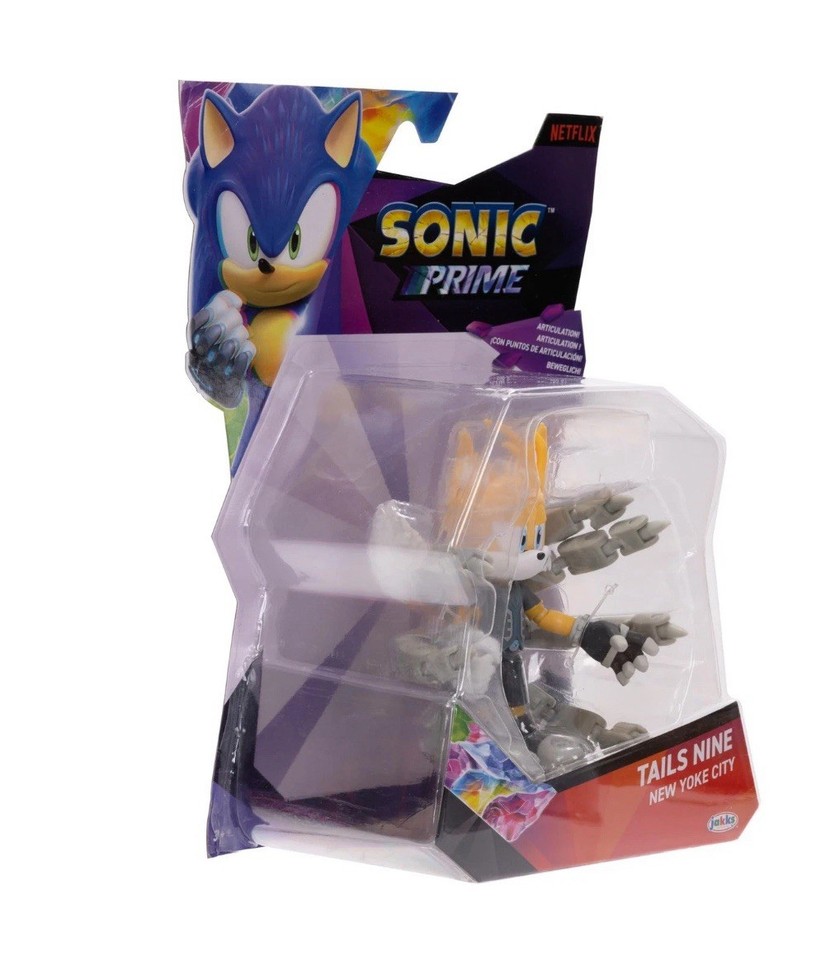 Sonic Prime Tails Nine New Yoke City 5" Action Figure Jakks Pacific ...