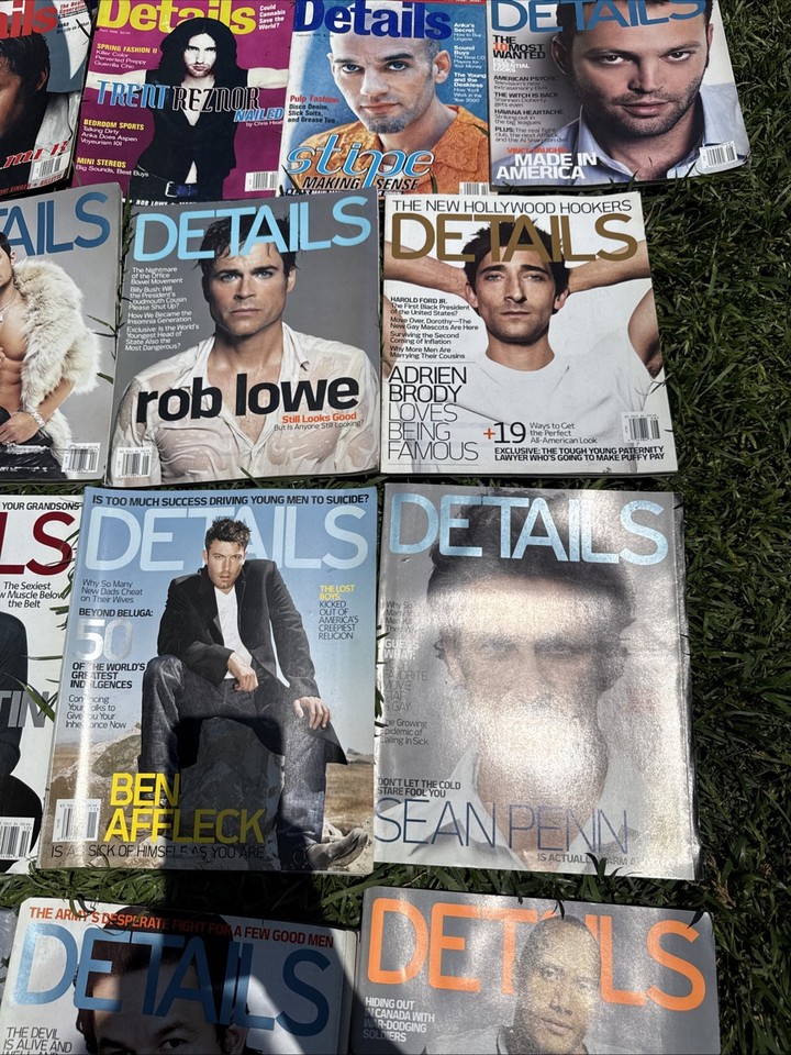 *VINTAGE 90'S 00’S RARE DETAILS MAGAZINE LOT Of 56 - Please See Pics ...