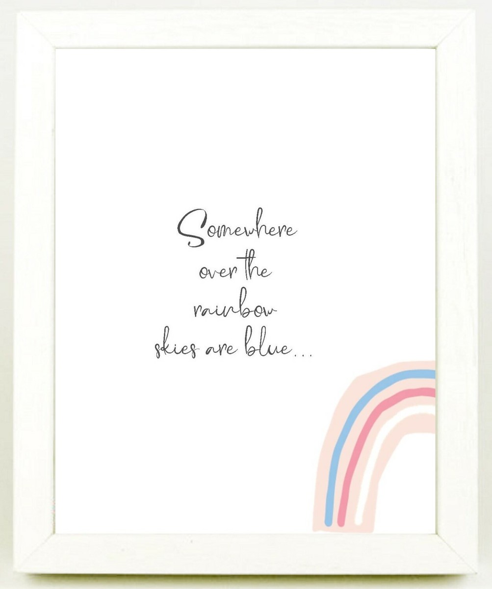 Printable Somewhere Over The Rainbow ICanvas