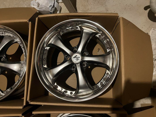 JDM WORK VS-KF VSKF Wheels Rims 18 inch 8J+45 5×114.3 Set 4 Custom Mod ...