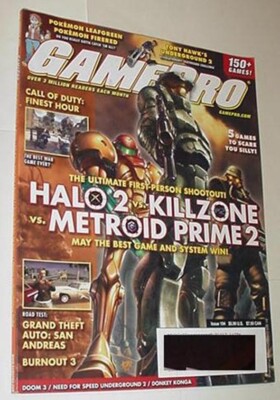 Gamepro 194 NM Halo Metroid Prime Killzone 2 Cvr Burnout 3 Fable San Andreas | eBay