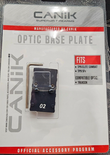 CANIK Optic Base Plate RMR Mount TP9 SFx Elite Combat #2 Trijicon Screw ...