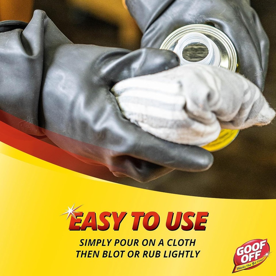 Goof Off Professional Strength Latex Paint and Adhesive Remover, 6 fl ...