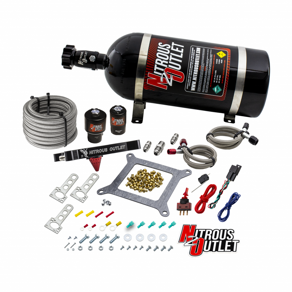 00-10602-15 Nitrous Outlet Stinger 2 Race Wet 4150 Nitrous Plate Kit ...