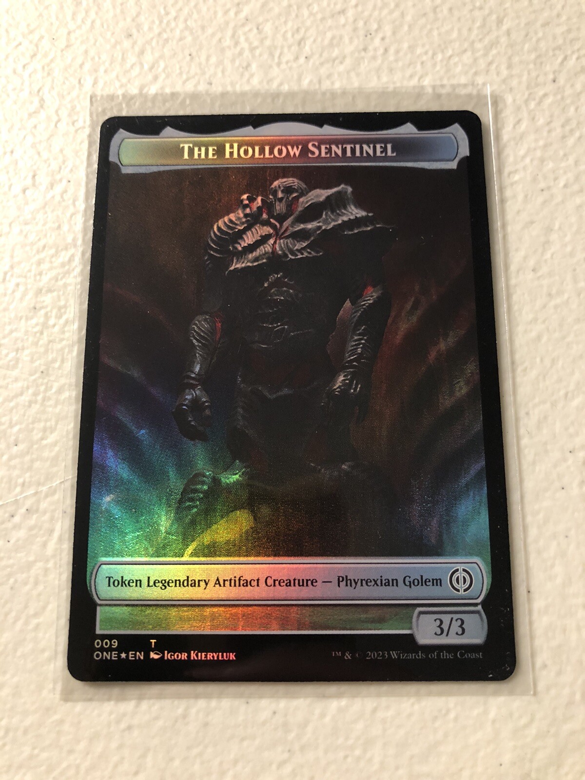 The Hollow Sentinel 009 Rebel 005 Foil Token Phyrexia All Will Be One ...