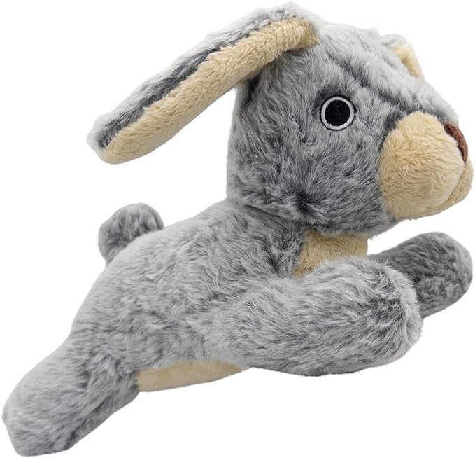 December Pets Bunny Rabbit Plush Dog Chew Toy Squeaky Tuff Stuff Toys ...