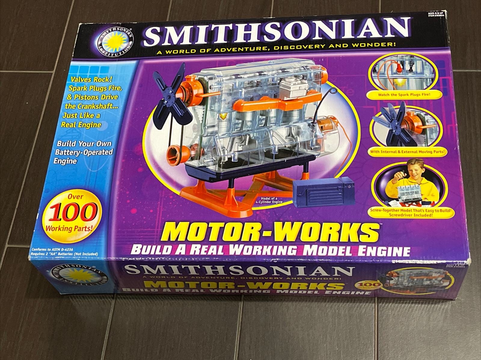 Smithsonian Build a Real Working Motor Works Model Engine 90805 Parts ...