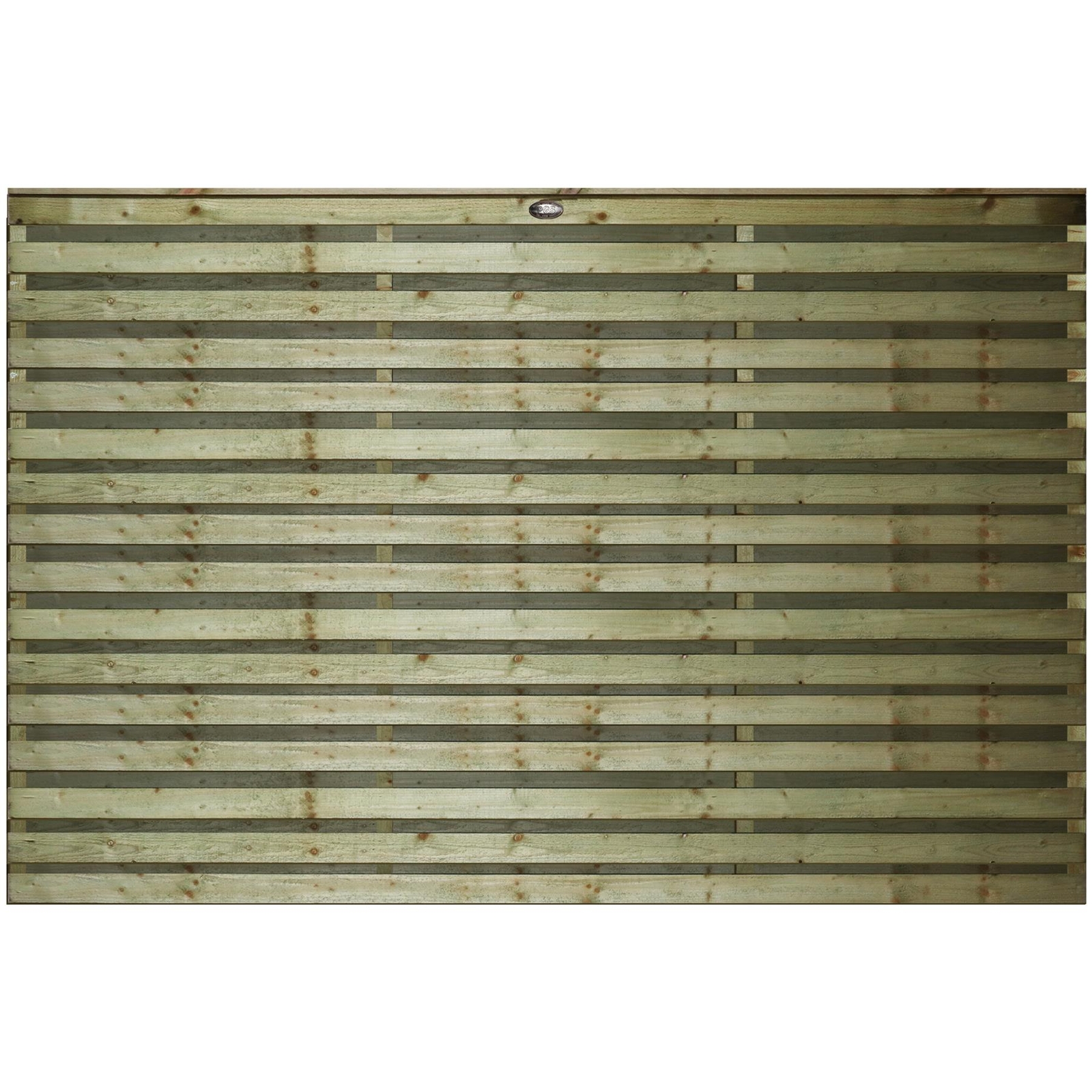 Roma Single/Double Slatted Contemporary Venetian Style Trellis Fence ...