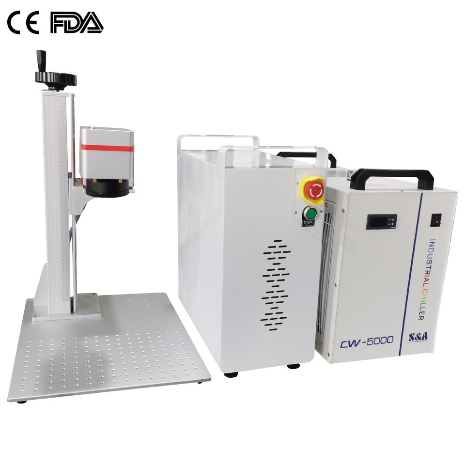 355nm UV JPT 15W Laser Mark Machine Glass Plastic Crystal Mark Ezcad 3 ...