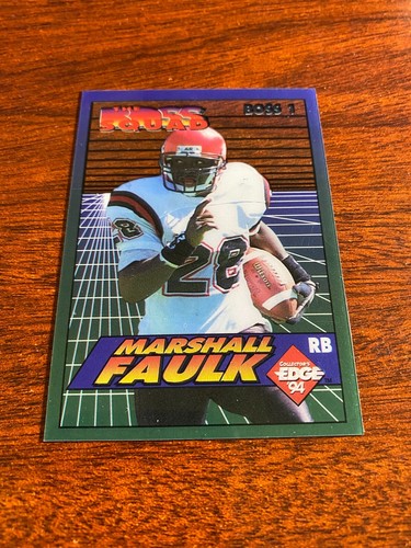 1994 Collectors Edge Boss Squad #1 Marshall Faulk HOF | eBay
