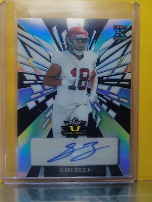 Slade Bolden - 2022 Leaf Valiant Football Autograph 15/20 NO. BA-SB1 | eBay
