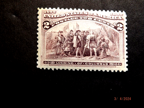 Mint US Stamp - Scott 231 2c Columbian Expo Issue - VF OG NH | eBay
