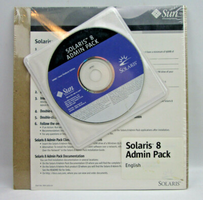 Sun Solaris 8 Admin Pack 704-7142-10 January 2000, Revision A SEALED | eBay