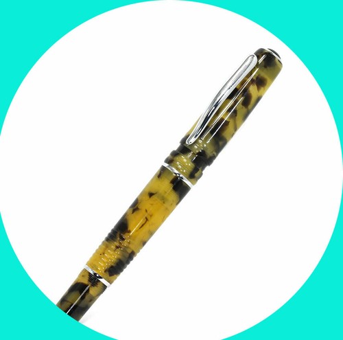 Vintage faux tortoise shell roller ball ball point ballpoint pen ...