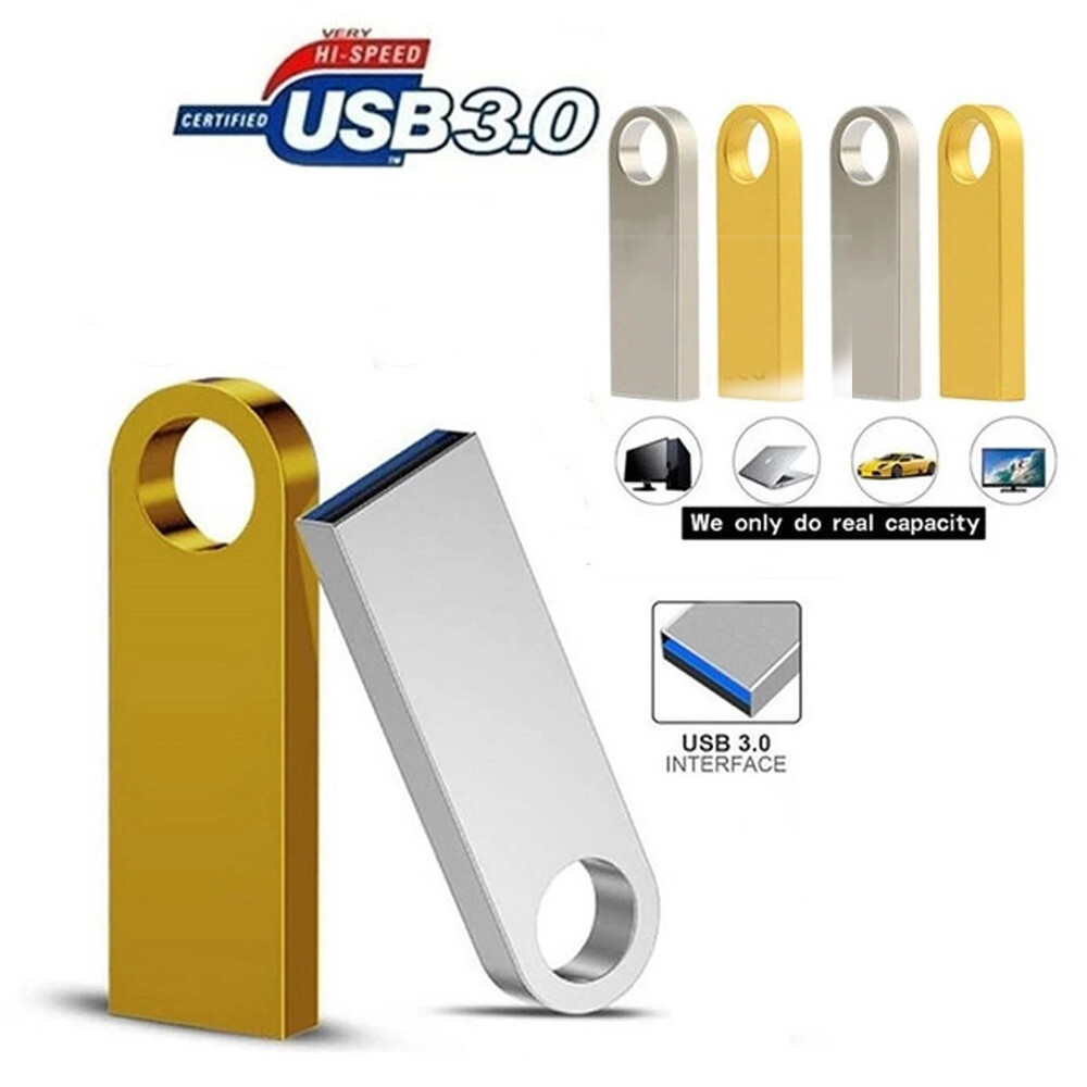 Metal USB 128GB 32GB 16GB 8GB Flash Drive Thumb Stick Memory U Disk ...