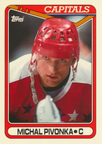 1990-91 Topps Tiffany #68 MICHAL PIVONKA - Rookie Card - Washington ...