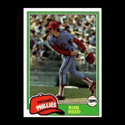 Ron Reed 1981 Topps Philadelphia Phillies #376 Nice! | eBay