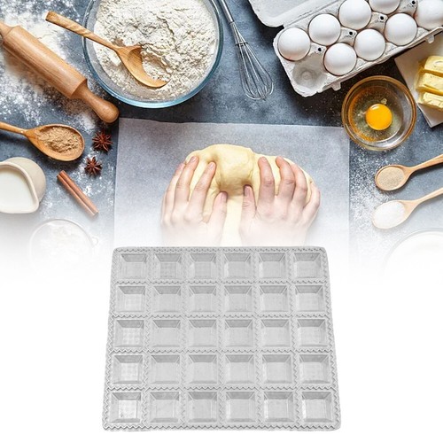 Ravioli Mold Dough Aluminum alloy Square Maker Dumpling Mould Silver ...