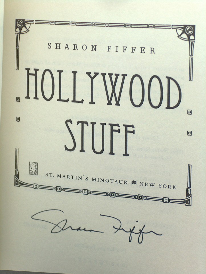 1st, signed by author, Jane Wheel 5: Hollywood Stuff by Sharon Fiffer ...