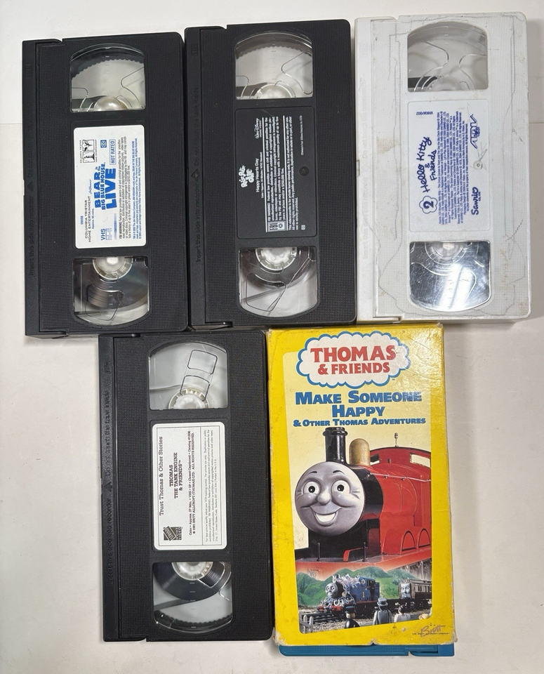 VHS Lot of 38 Disney-Rugrats-Cedarmont Kids-Thomas Train-Jim Henson ...