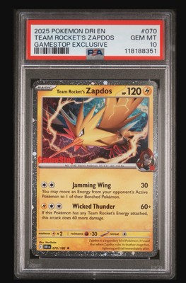 2025 POKEMON DESTINED RIVALS GAMESTOP EXCLUSIVE #070 TEAM ROCKET'S ...