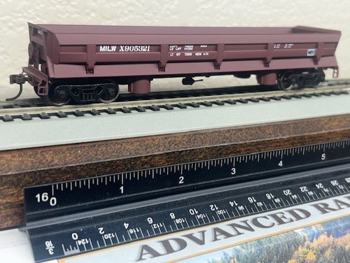 MILWAUKEE ROAD DIFCO DUMP CAR MOW BALLAST GONDOLA OXIDE - HO SCALE NEW ...