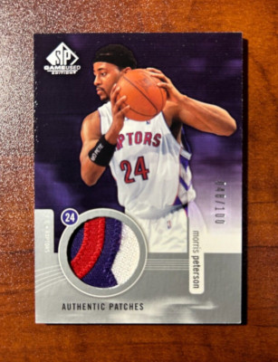2004-05 SP Game Used Authentic Patch /100 Morris Peterson #AP-MP 3 ...
