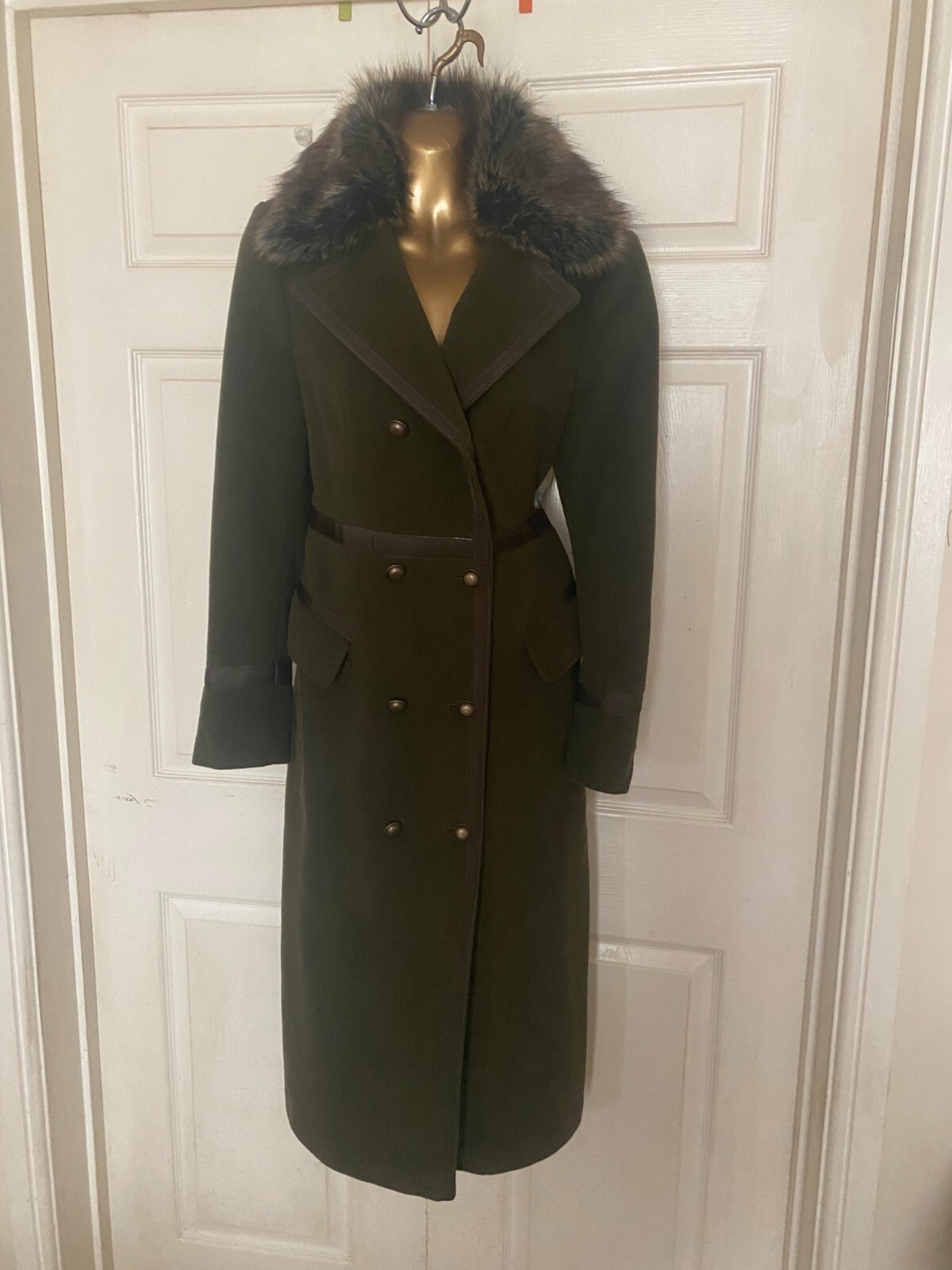 Laura Ashley Russian Cossack Style Coat UK12 - Gem
