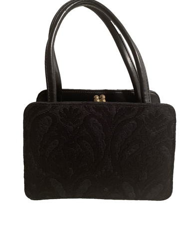 BEAUTIFUL ELEGANT Verdi Black Evening Purse Pattern Accent | eBay