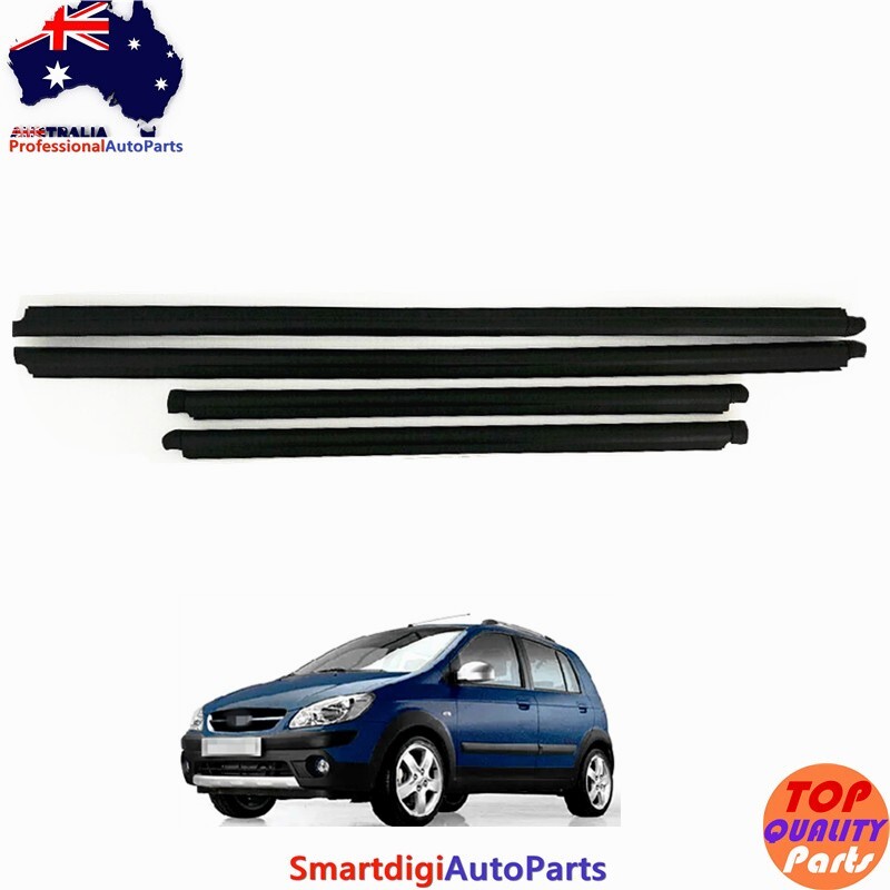 WEATHER STRIP OUTER RUBBER MOLDING SET FOR HYUNDAI GETZ 02-11 5 DOOR ...