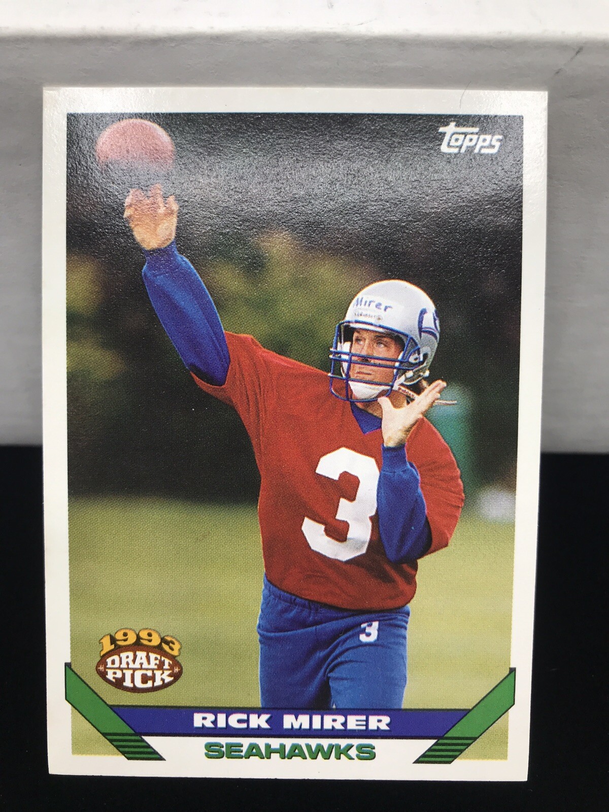 Rick Mirer Rookie Card 1993 Topps Football NFL #285 RC Seattle Seahawks ...