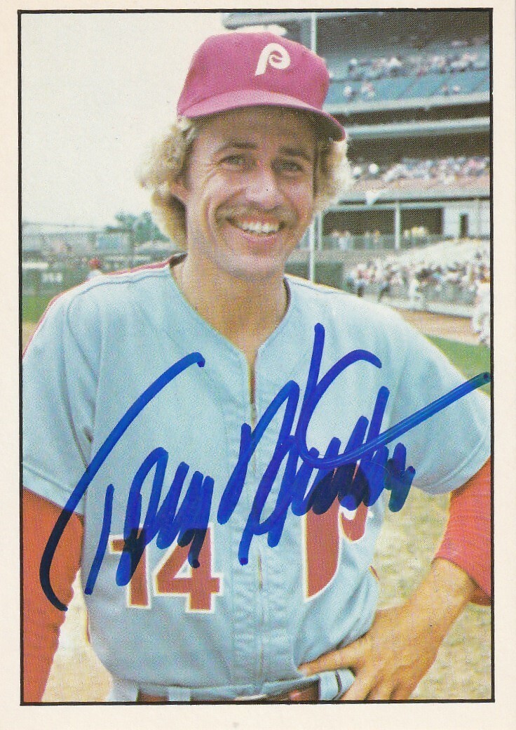TOM HUTTON PHILADELPHIA PHILLIES SIGNED 1975 SSPC CARD #72 | eBay