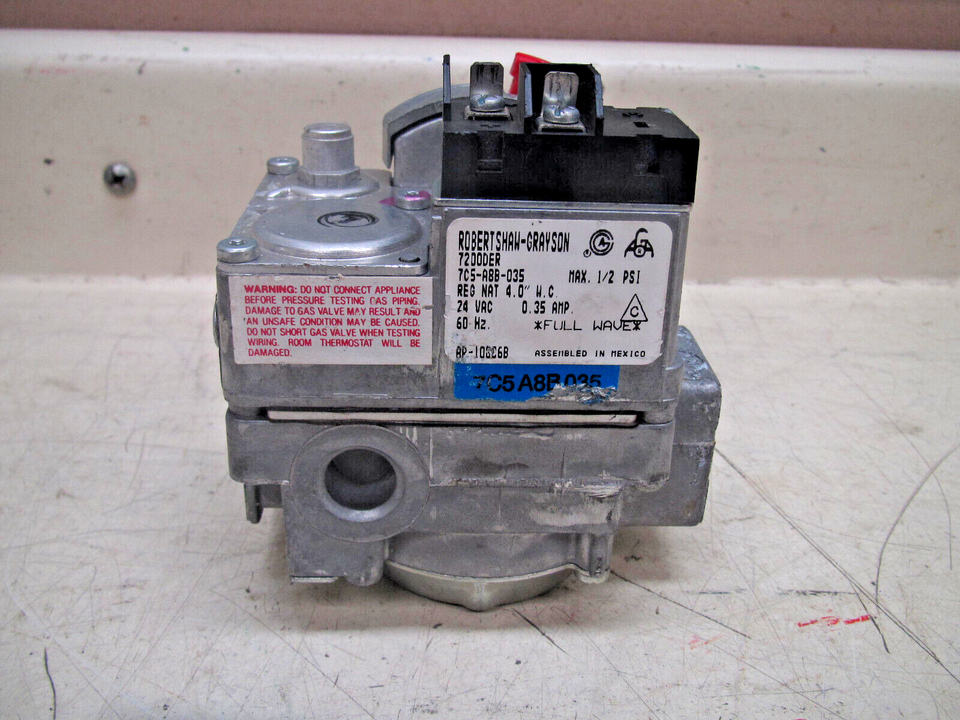 Robertshaw Grayson 7200DER Furnace Gas Control Valve 7C5-A8B-035 FREE ...