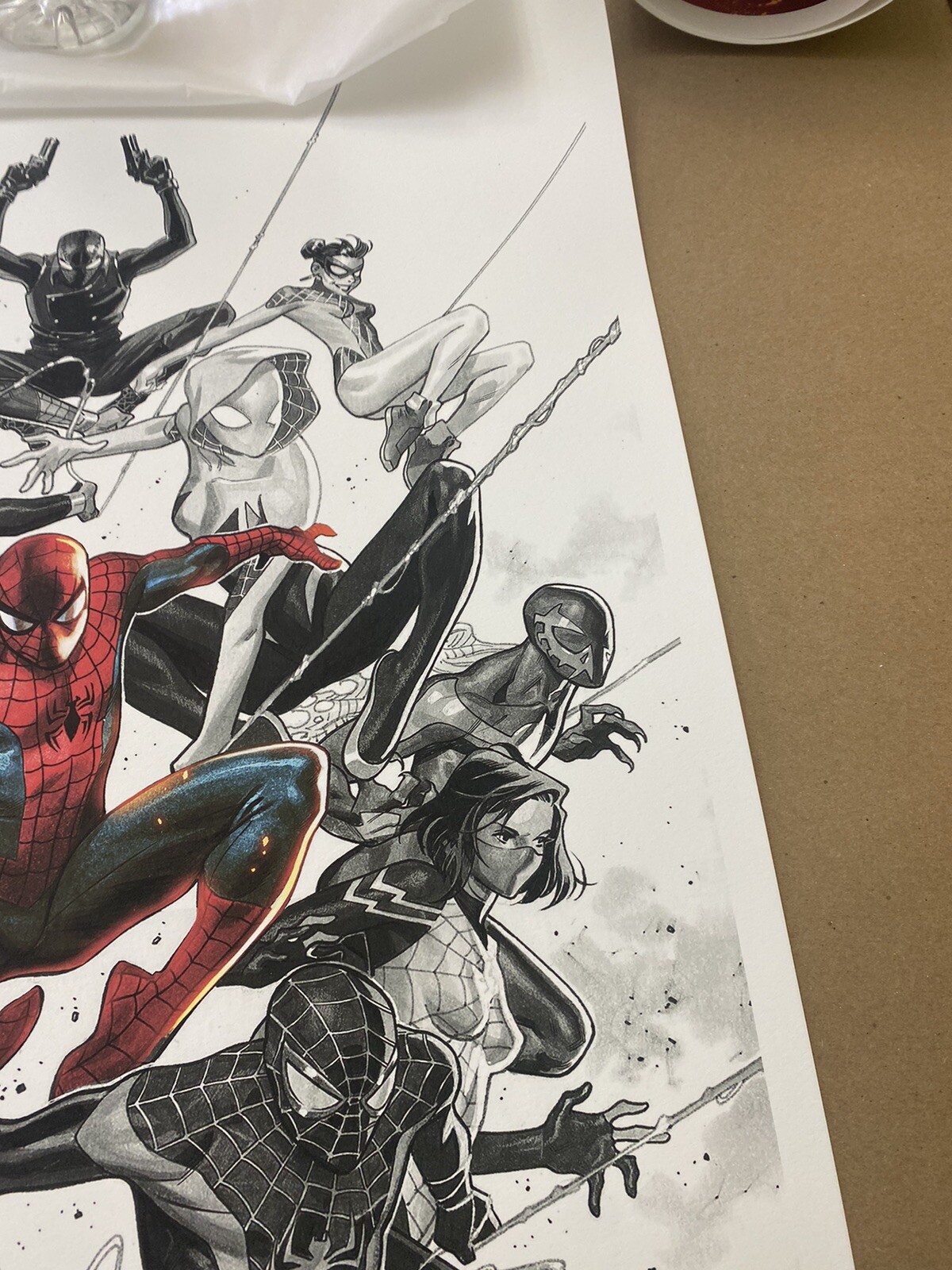 BNG Spider-Geddon #1 - Black And White Variant Print by Jorge Molina ...