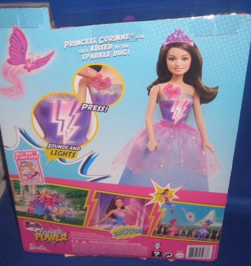 COLLECTOR BARBIE IN PRINCESS POWER SOUNDS AND LIGHTS PRINCESS CORINNE ...