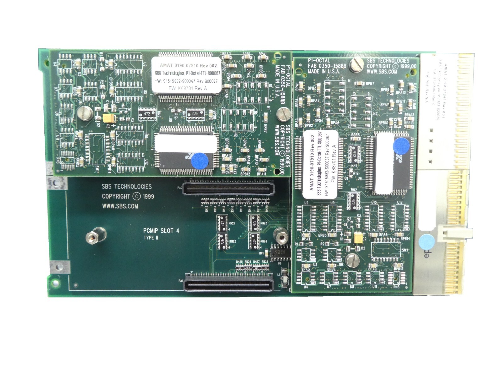 SBS Technologies MC303-S00026 PCB Card AMAT 0190-07847 Missing Face ...
