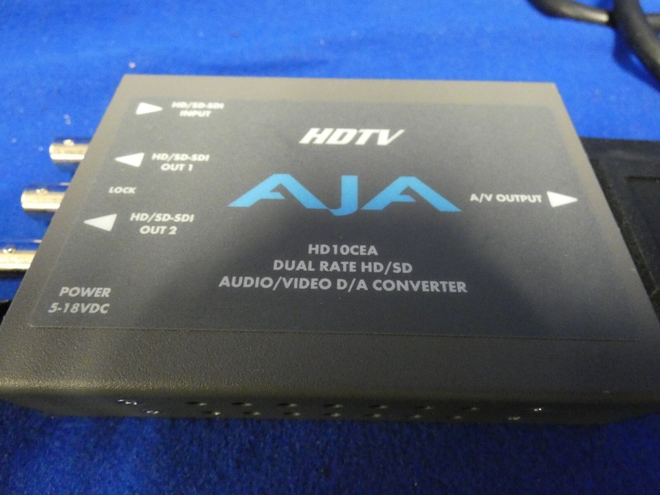 AJA HD10CEA Dual Rate HD/ Audio Video D/A Converter w/ PS, AV cable | eBay