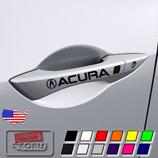 5x Door Handle Decal Sticker for ACURA TSX TL TLX RL MDX RDX Vtec A ...