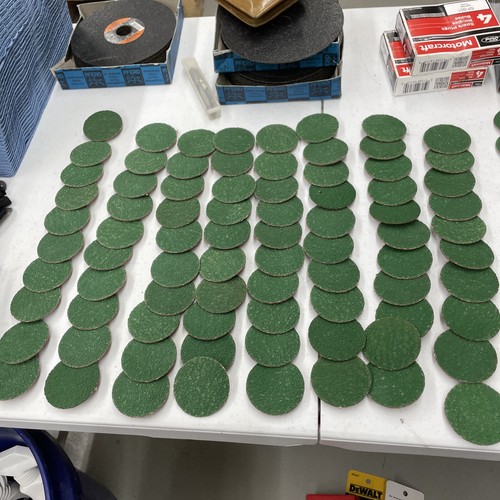 (80) 2 inch 36 Grit Zirconia Roll Lock Sanding Grinding Disc Die ...