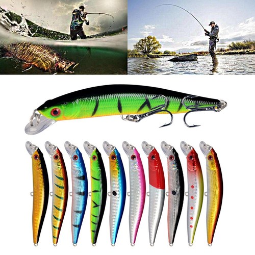 10 Color Lure Plastic Hard Bait Biomimetic False Bait Fishing Lure ...