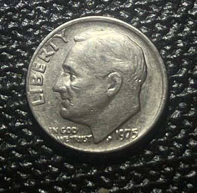 USA - 1975 - Dime - Roosevelt - Low Mintage, No Mint Mark Doubling ...