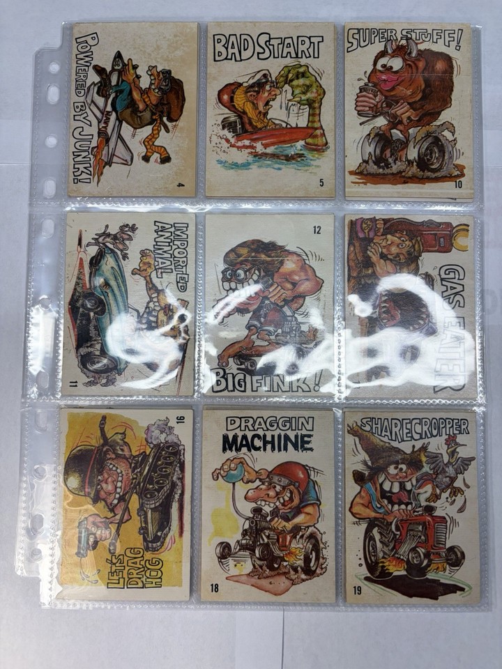 Donruss Odd Rods Trading Card Sticker Set 28 Stickers Varying Condition ...