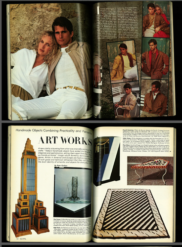 GQ-APRIL 1981- FRESH!- THOM FLEMING-MICHAEL IVES- MEMPHIS STYLE ART ...